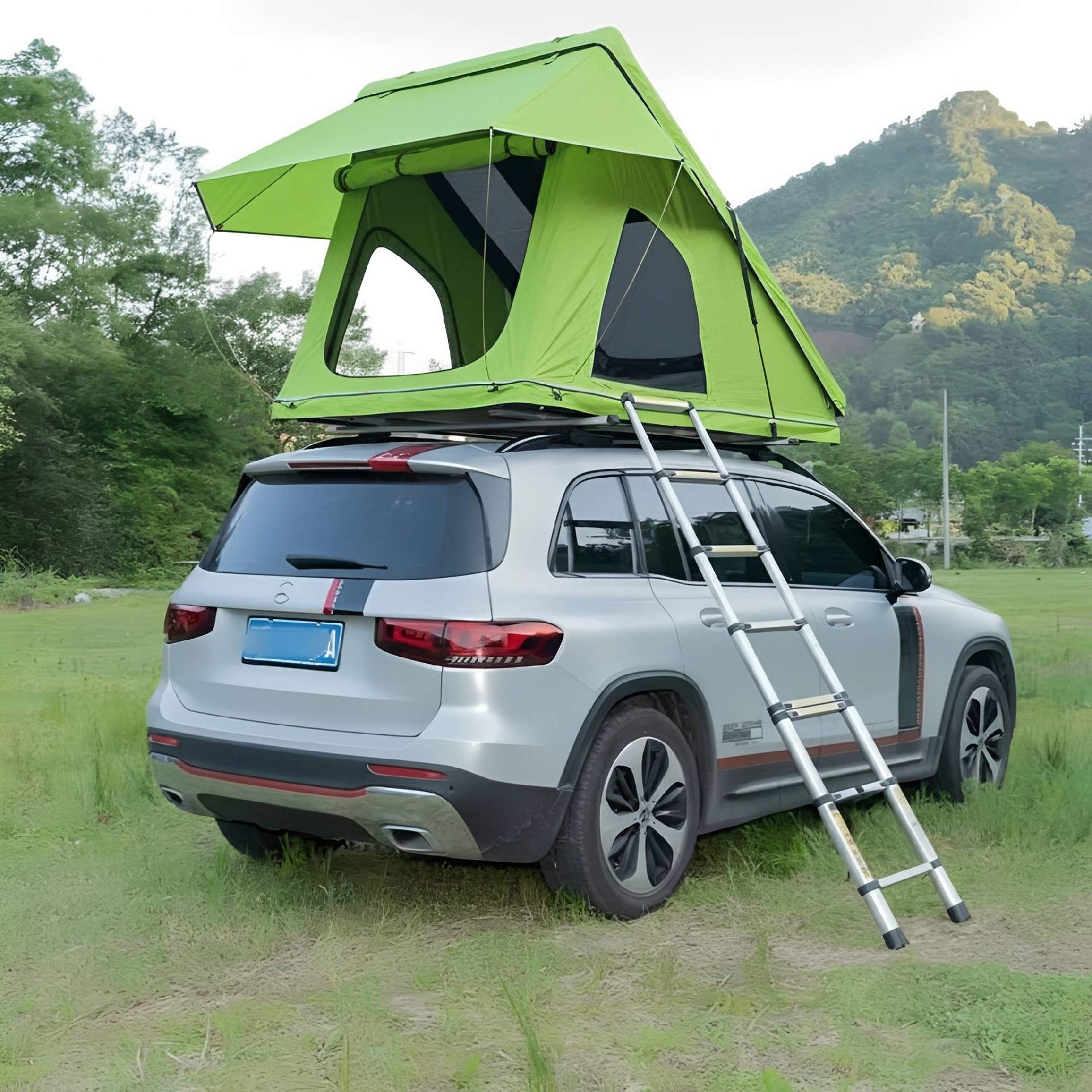 The Urban Explorer's Retreat-Bright Green-Roof Top Tent Factory